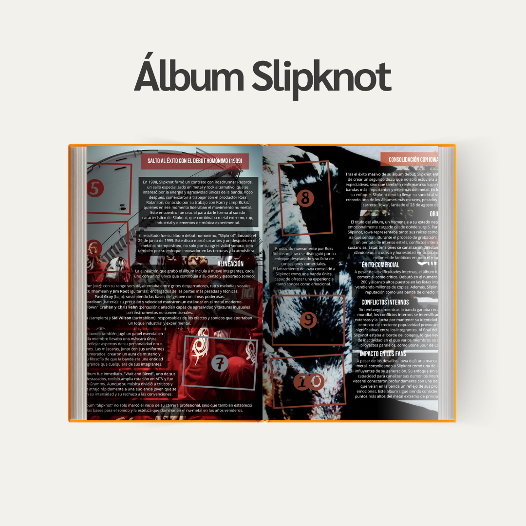 ÁLBUM STICKER - SLIPKNOT – discoreal