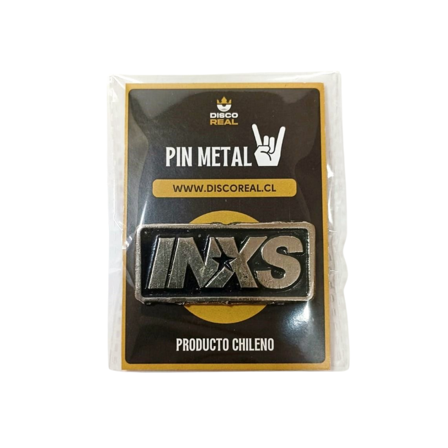 PIN METAL - INXS LOGO – discoreal