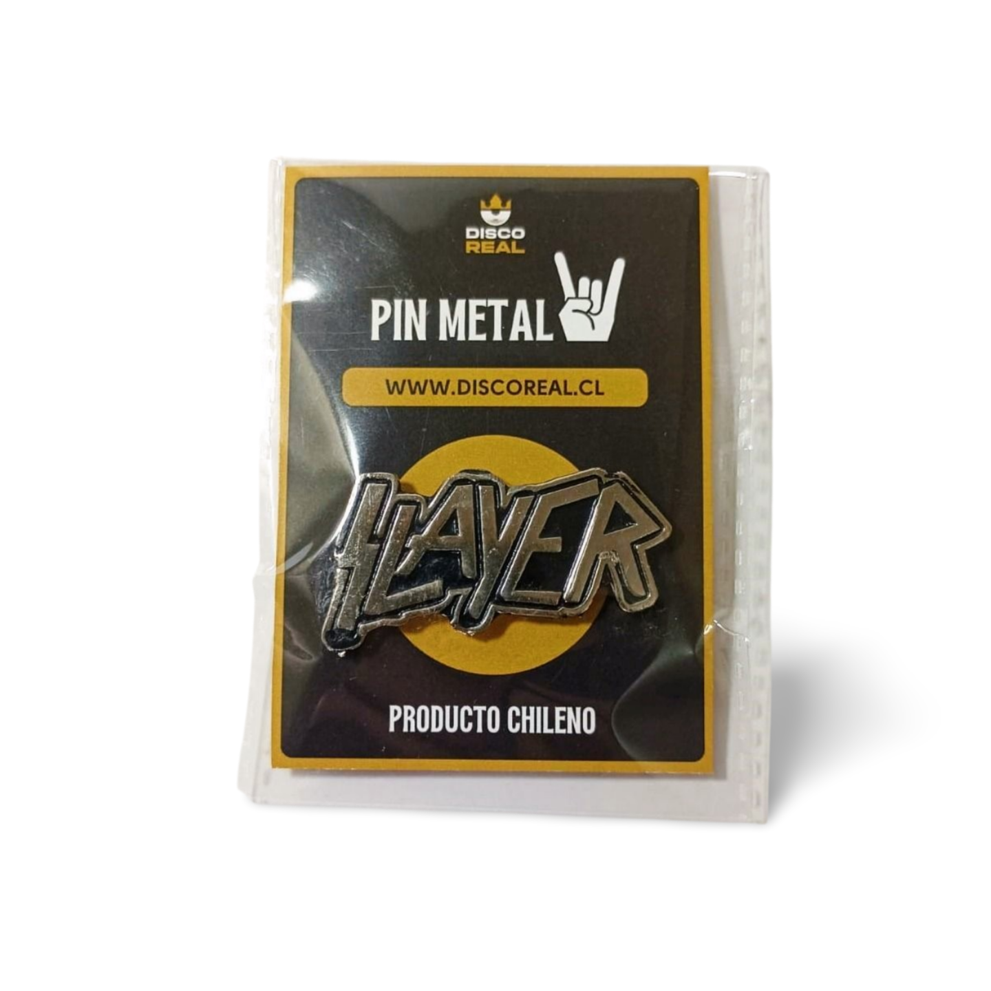 PIN METAL - SLAYER LOGO – discoreal